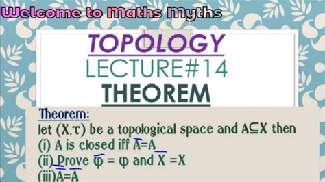 Topology Closure Set Theorem Show That A Is Closed Iff A Closure Of A Bs H M Sc