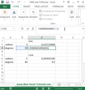 How to Use Trig Functions in Excel? - Best Excel Tutorial