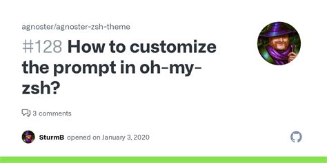how to customize the prompt in oh my zsh · issue 128 · agnoster