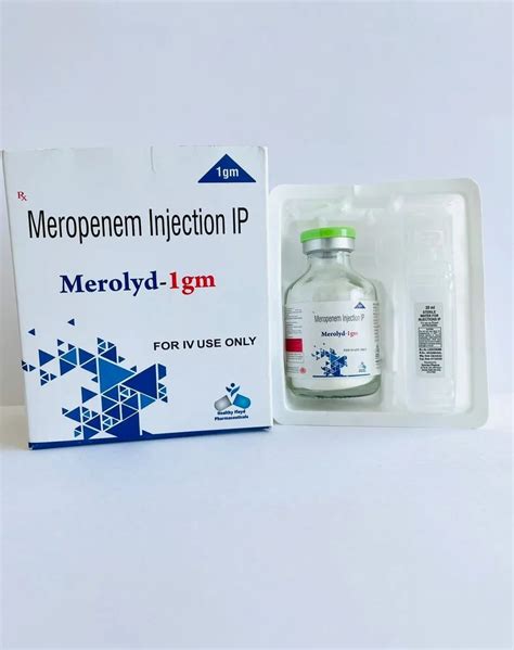 Merolyd 1gm Meropenem Injection At ₹ 1067 Vial In Naraingarh Id 27300074133