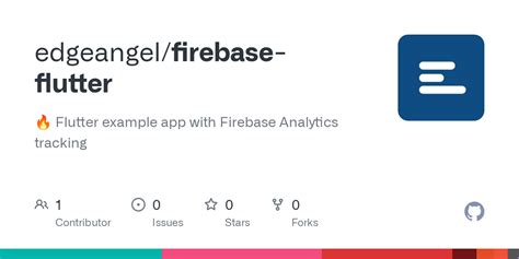 GitHub Edgeangel Firebase Flutter Flutter Example App With Firebase Analytics Tracking
