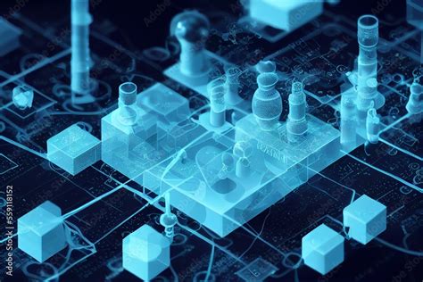 Big Data Technology And Data Science Illustration Data Flow Concept Querying Analysing