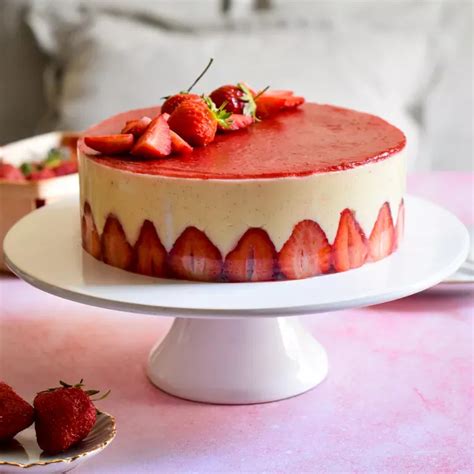 Recette De Fraisier Classique Strawberry Cakes Shortcake Recipe