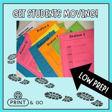 Linear Relationships And Functions Algebra Scavenger Hunt Tpt