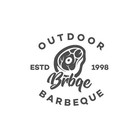 Premium Vector Steak House Cutted Meat And Crossed Meat Cleavers