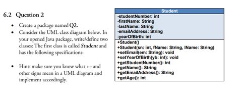 solved 6 2 question 2 create a package named q2