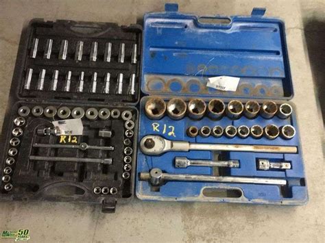 2 Socket Sets 12” Incomplete 34” Complete Michener Allen