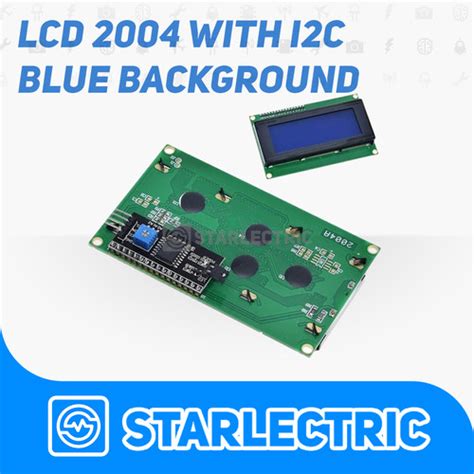 Jual LCD X With I C Backpack Display Biru Blue Background Putih LED Jakarta Barat