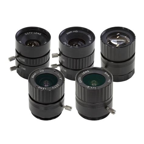 Arducam CS Mount Lens Kit For Raspberry Pi HQ Camera Type Mm To Mm Focal Lengths