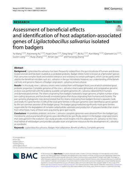 Pdf Assessment Of Beneficial Effects And Identification Of Host