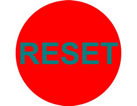 Hitting The Reset Button In The New Year The Eric Golban Blog My