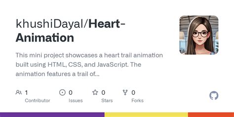 github khushidayal heart animation this mini project showcases a