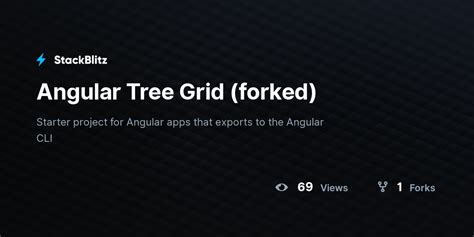 Angular Tree Grid Forked Stackblitz