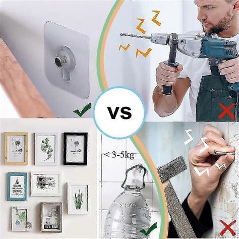 Set Of 20 Adhesive Picture Hangers Without Drilling Adhesive Frame