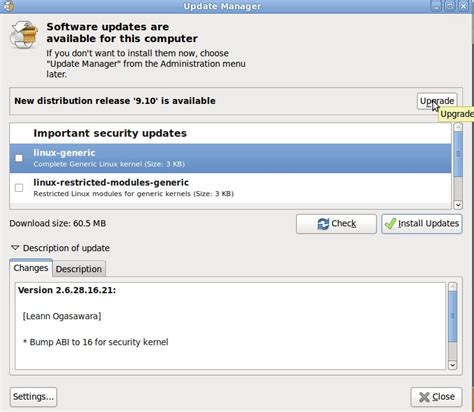 Step By Step Guide To Upgrade Ubuntu To With Screenshots Jaunty Jackalope To Karmic