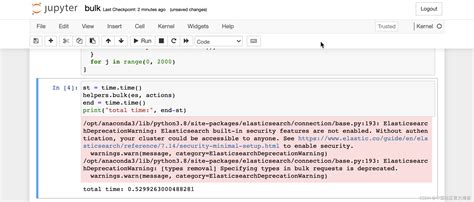 Elasticsearch：使用 Python 进行 Bulk Insert 及 Scanpython Elasticsearch Bulk