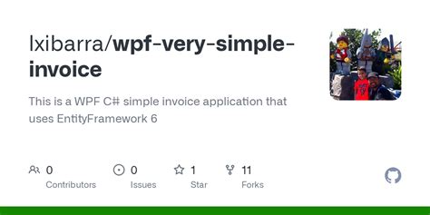 Github Lxibarrawpf Very Simple Invoice This Is A Wpf C Simple
