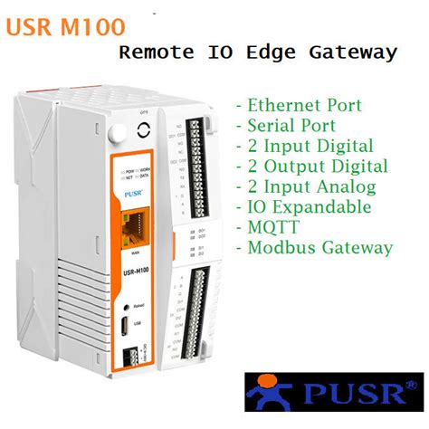 Jual Ori Usr M100 Iot Gateway Industrial Ethernet Remote Io Modbus