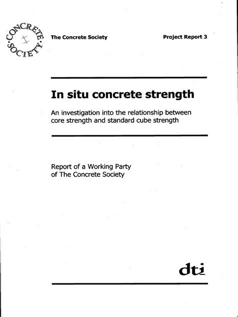 In Situ Concrete Strength Pdf Concrete Construction Aggregate