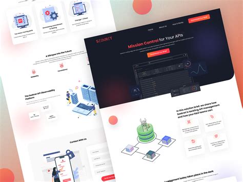 Seekret Api Platform Landing Page By Sabbiruiux For Interfacly On Dribbble