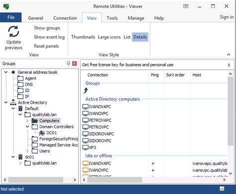 Remote Access Remote Utilities