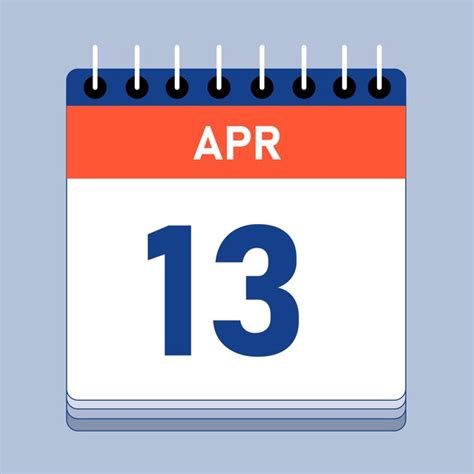 Calendario De Días Del Mes De Abril De 2025 Vector Premium