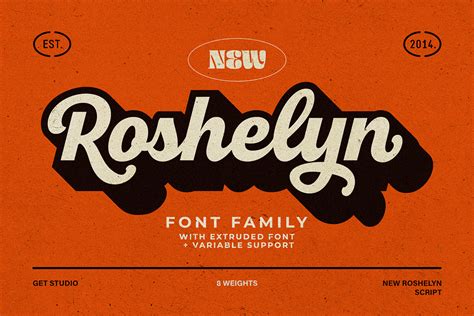 new roshelyn script free font behance