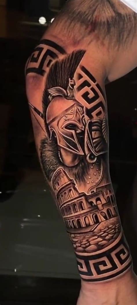 Pin By Ram Ydv On Small Tattoos Gladiator Tattoo Half Sleeve Tattoos