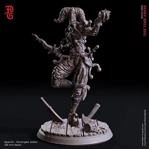 Deranged Jester The Time Abyss Flesh Of Gods 3d Printed Miniature