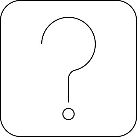 Question Button Mark Icon In Thin Line Art 25085617 Vector Art At Vecteezy