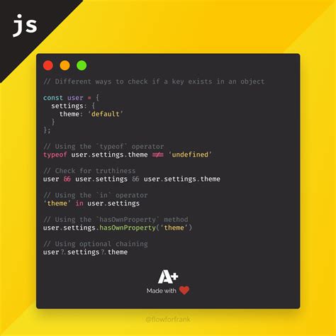 How To Check If A Key Exists In An Object In Javascript Artofit