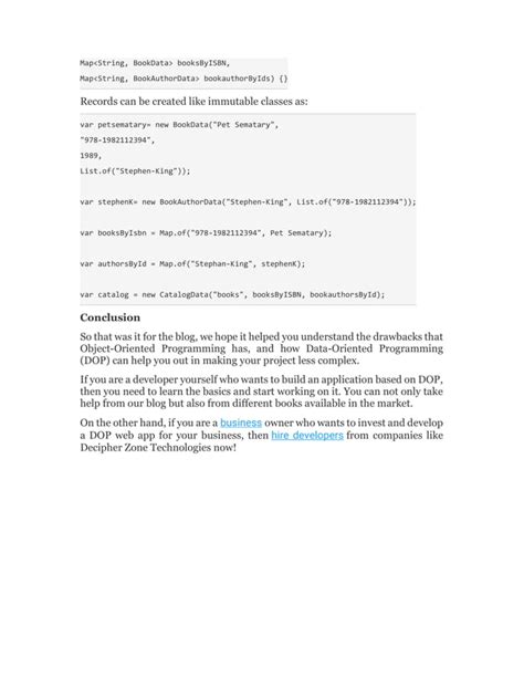 Data Oriented Programming In Javapdf