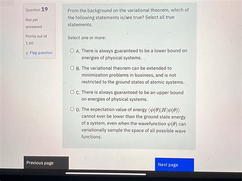 From The Background On The Variational Studyx