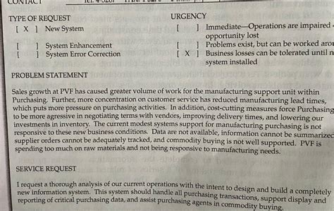 I Need A Software System Service Request For Any