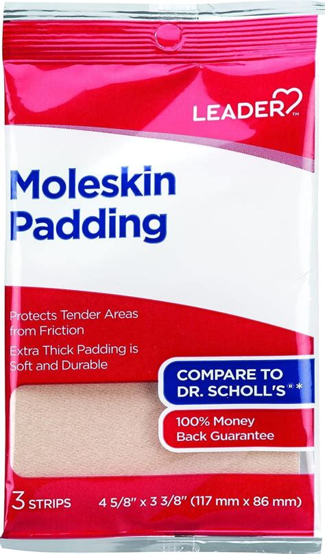 Leader Moleskin Pads Protects From Shoe Friction Blisters Corns