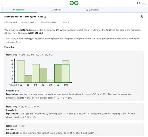 Gfg160 Histogram Monotonicstack Greedy Largestrectangle Dsa Codingchallenge
