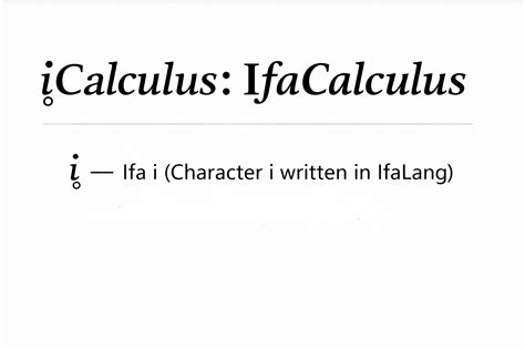 Ifa Calculus Toe Calculus The Theory Of Everything