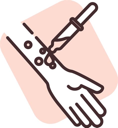 Beauty Allergy Testing Icon Vector On White Background 15266825
