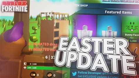 New Easter Update In Island Royale Roblox Fortnite Youtube
