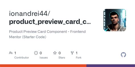 GitHub Ionandrei Product Preview Card Component Starter Product Preview Card Component