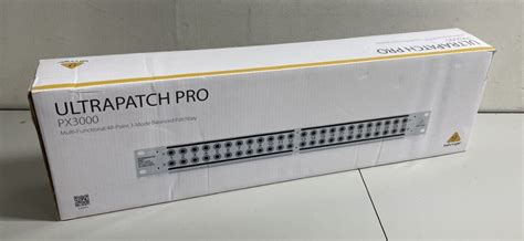 Behringer Px3000 Ultrapatch Pro Multi 48 Point 3 Mode Balanced Patchba