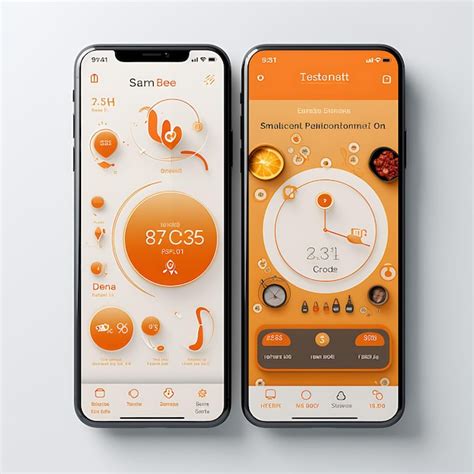 Premium Ai Image Mobile App Layout Design Of Diabetes Management App
