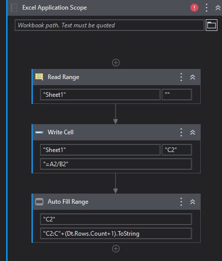 Uipath Excel Cell Divide Activities Uipath Community Forum