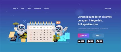 robots planning day scheduling appointment time vector image