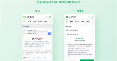 만 나이 통일 도입…네이버·다음 포털서 달라지는 것들