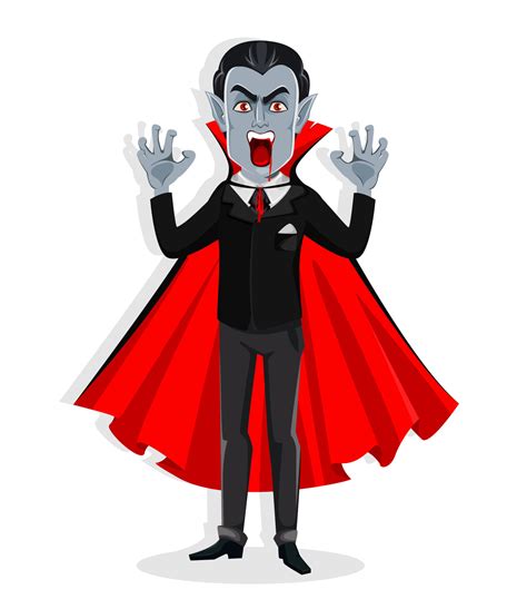 Happy Halloween Handsome Cartoon Vampire 12581946 Vector Art At Vecteezy