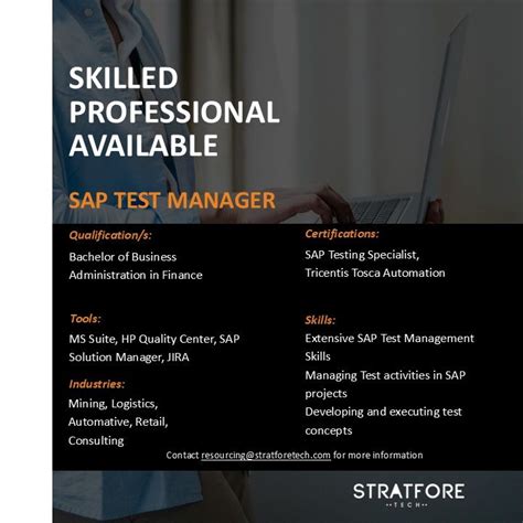 Stratfore Tech On Linkedin Sap Testmanagement Saptestmanager Testresource Availableresource…