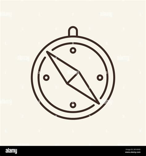 Compass Line Icon Stock Vector Image And Art Alamy