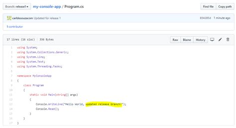 Creating A New Branch In GitHub From Visual Studio Carl De Souza