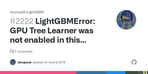 lightgbmerror gpu tree learner was not enabled in this build · issue